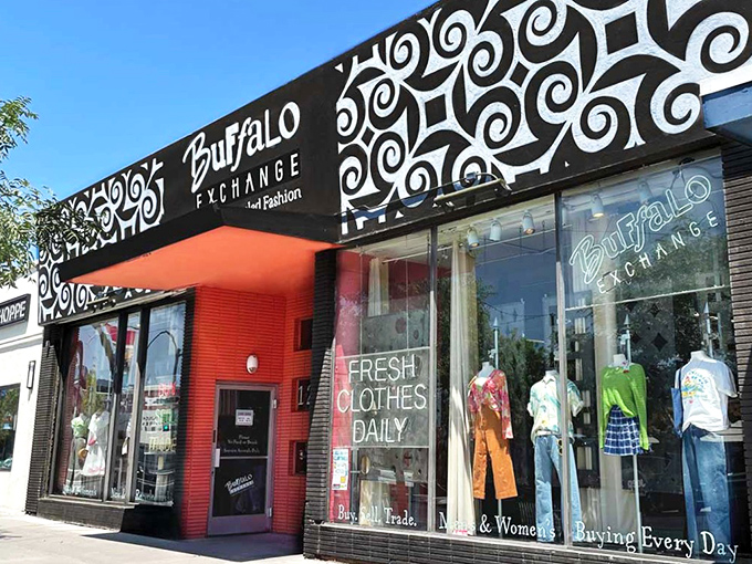 Fashion forward meets wallet-friendly at Buffalo Exchange. Those mannequins in the window are dressed better than most of us on a good day!