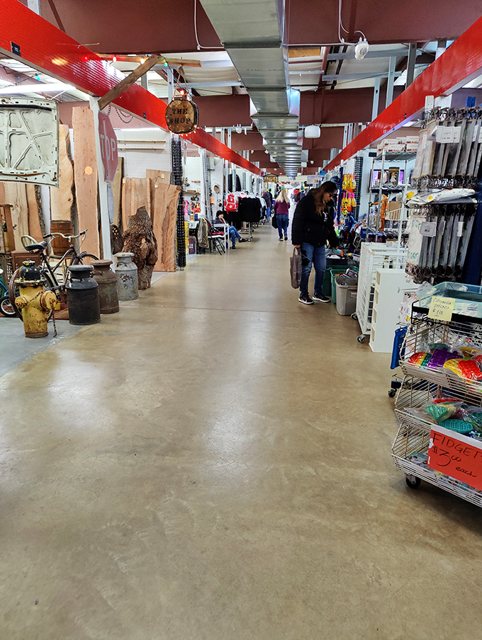 Row after row of white buildings house treasures that draw bargain hunters from across the Buckeye State.