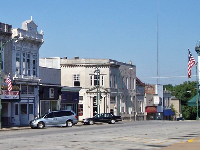 Autumn magic in Carthage &mdash; where the brick buildings and colorful trees create a scene straight out of a Hallmark movie.