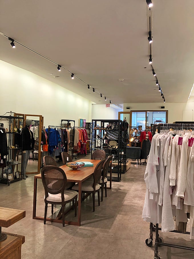 Clean lines and careful curation give this thrift shop the feel of a gallery where you can actually touch the exhibits.