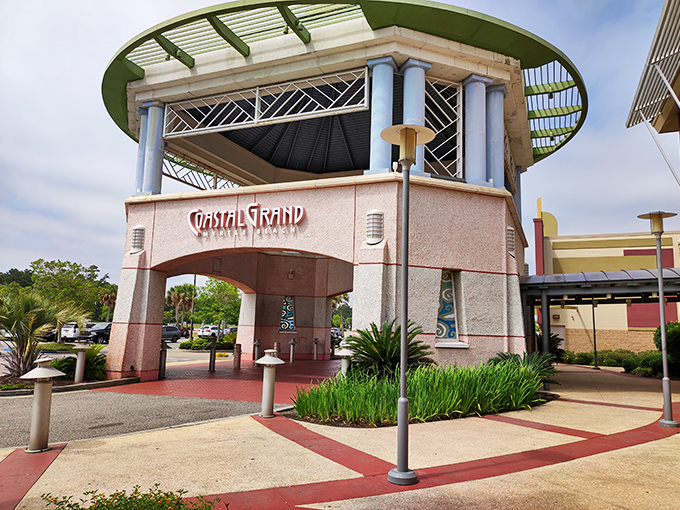 The grand entrance pavilion at Coastal Grand Mall makes even seasoned shoppers pause for a moment of architectural appreciation.