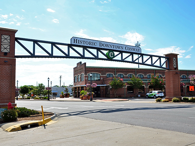 Historic buildings frame Conway's streets, offering the perfect backdrop for a retirement that doesn't break the bank.
