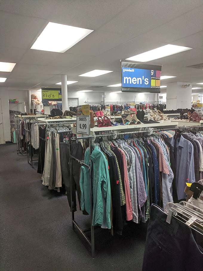 Modern thrift store design meets small-town friendliness in this bright, welcoming Baltimore shopping destination.