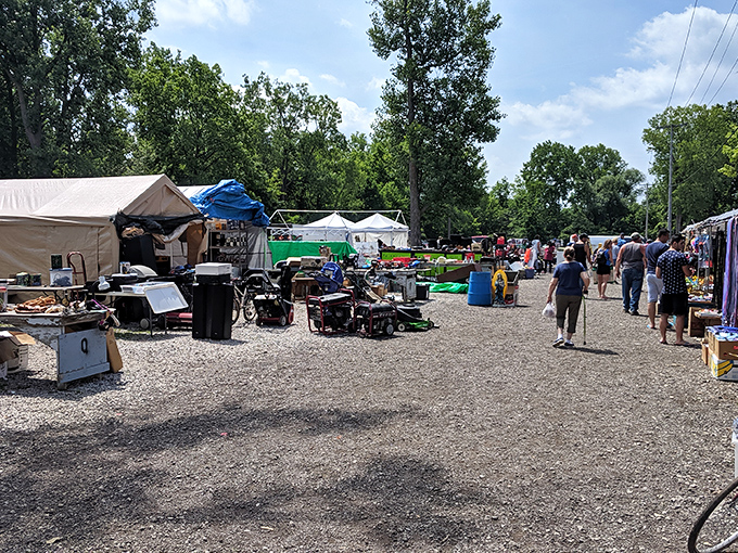 Greenlawn Grove Flea Market: Where one person's "finally cleaning out the garage" becomes another's "found the perfect vintage whatever!"