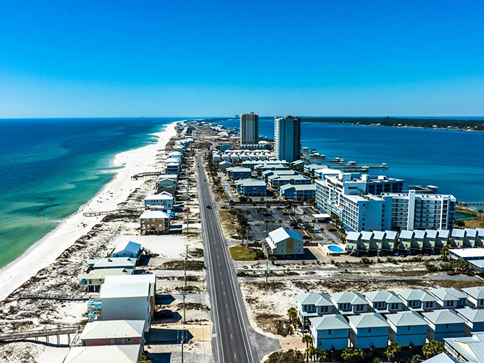 The narrow strip of land housing Gulf Shores creates a perfect balance: Gulf waters on one side, bay on the other, and affordable living in between.