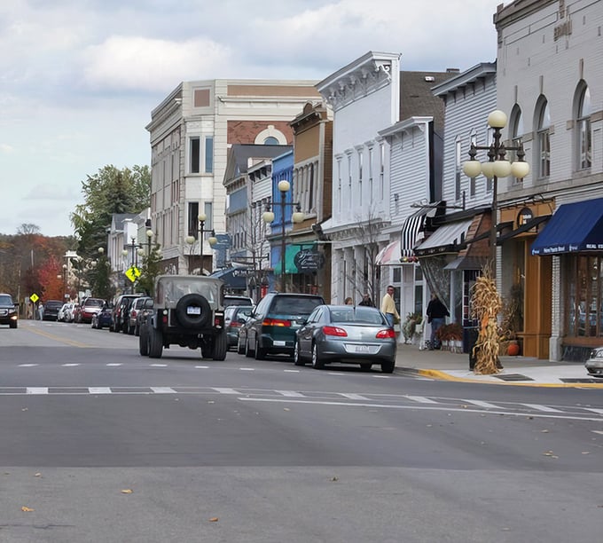 The streets of Harbor Springs whisper tales of bygone summer days when time moved slower and porches were for sitting, not scrolling.