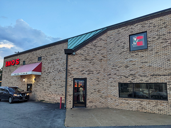 Classic storefront, iconic style - Imo's represents the Gateway City's unique contribution to America's pizza landscape beautifully.