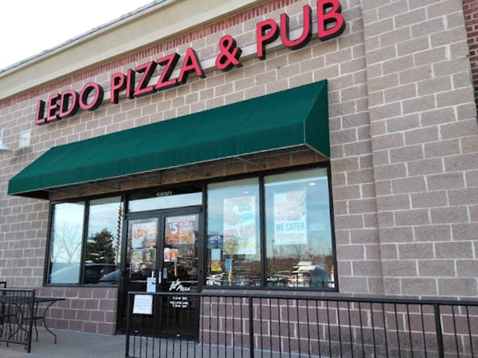 The simple storefront hides the distinctive flaky-crusted, square-cut treasures that have made Ledo a regional legend.