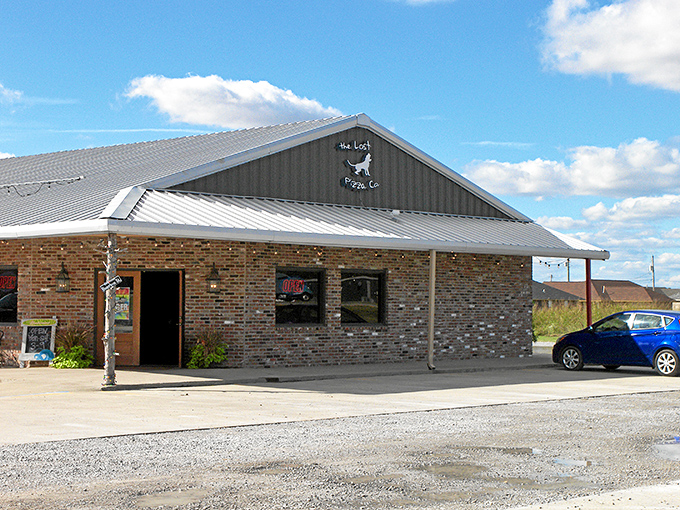 That brick exterior whispers reliability while the pizza inside shouts pure delicious satisfaction loudly.