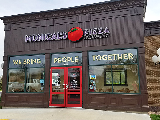 "We Bring People Together" isn't just a slogan&mdash;it's what happens naturally when Monical's pizza hits the table.