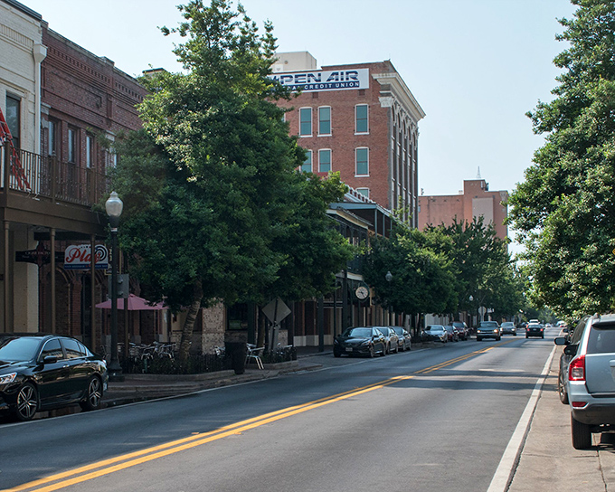 The tree-lined streets of Pensacola's neighborhoods offer a glimpse of Southern charm with a distinctly coastal twist.