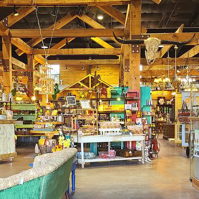 Wood beams, vintage displays, and enough home decor to make HGTV hosts weep with joy. Repeat Street elevates "secondhand" to "second-to-none."