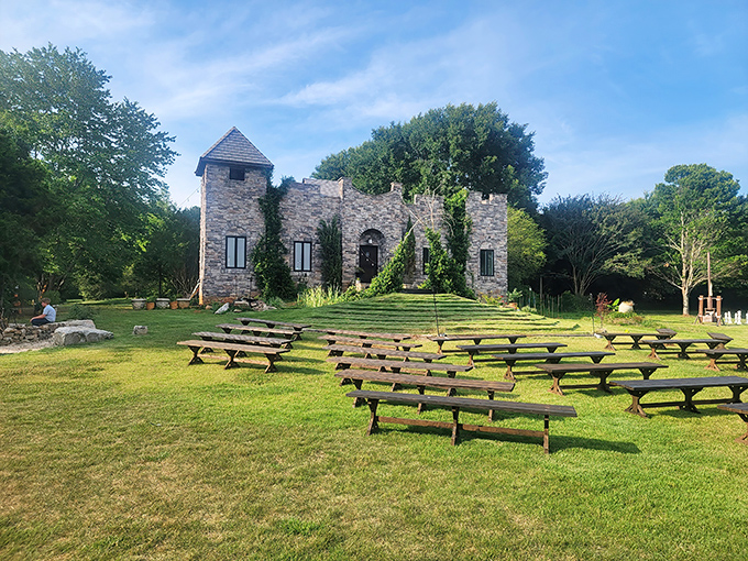 Intimate and enchanting, like someone shrunk a medieval fortress and placed it lovingly in the Georgia countryside.