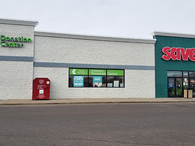 The donation center: where your decluttering crisis becomes someone else's "just what I was looking for" moment.