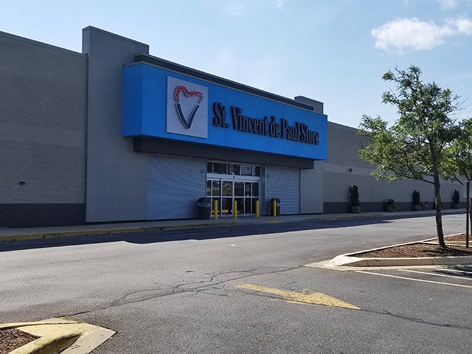 This St. Vincent de Paul location looks unassuming, but inside awaits a universe of pre-loved possibilities. Don't judge a thrift store by its exterior!