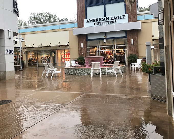 When your outlet mall comes with scenic backdrops, even window shopping becomes a delightful experience.