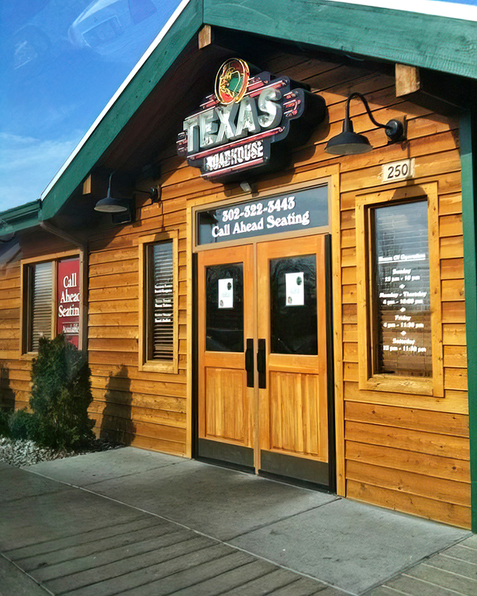 Those wooden doors might as well be a portal to flavor country—where hand-cut steaks and fresh-baked rolls are just the beginning.