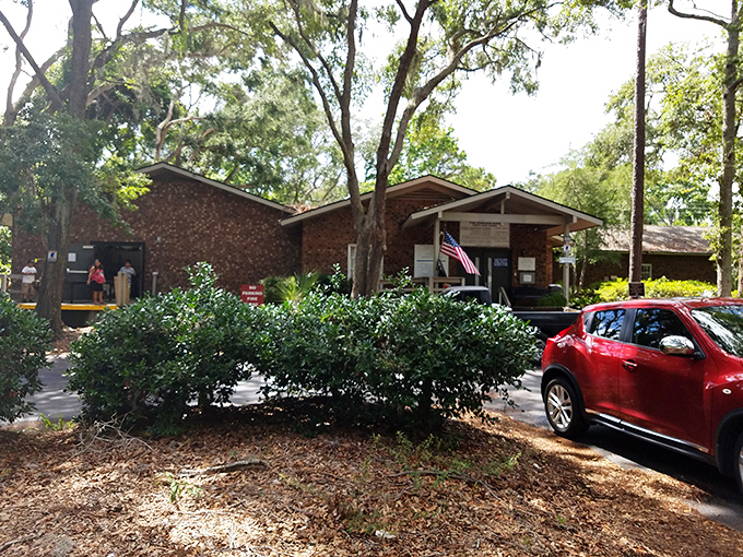 Nestled among palmetto trees, this unassuming building houses enough coastal treasures to decorate a beach mansion on a bungalow budget.