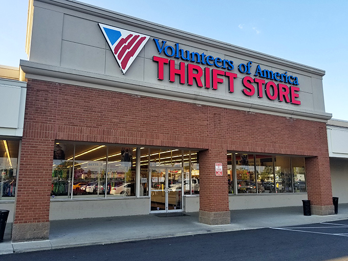 The clean, modern storefront of VOA &ndash; where your thrifting adventure supports veterans and community programs too.