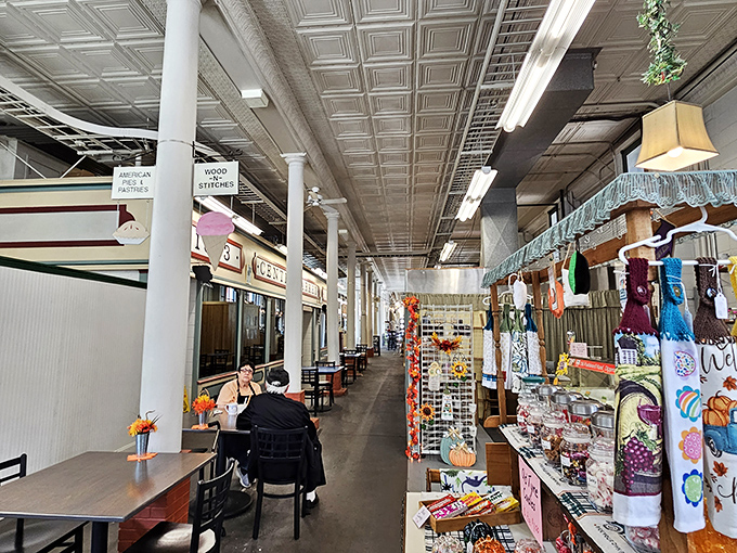 Market magic in motion! Centre Market's interior combines old-world charm with the bustling energy of vendors and shoppers connecting over shared finds.
