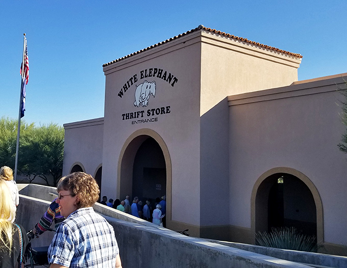 A line forms outside White Elephant &ndash; the surest sign you've found the holy grail of Arizona thrifting.