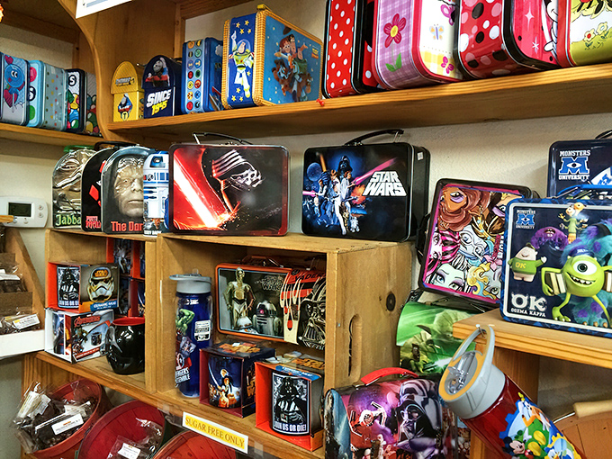 Lunch boxes that transport you back to Saturday morning cartoons. Star Wars, Monsters Inc., and childhood memories, no cafeteria required.