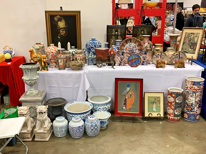 East meets West in this mesmerizing collection of Asian ceramics and porcelain. Blue-and-white patterns whisper stories of distant dynasties and ancient artisans.