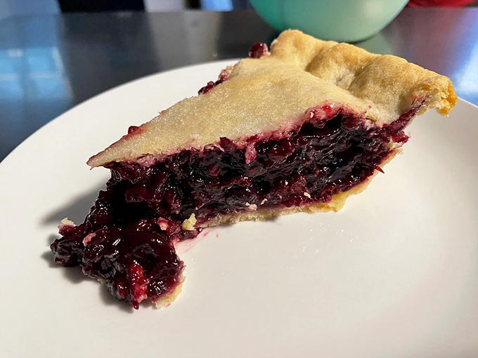 A slice of berry heaven that makes you understand why people write songs about pie. The crimson filling practically sings with sweet-tart perfection.