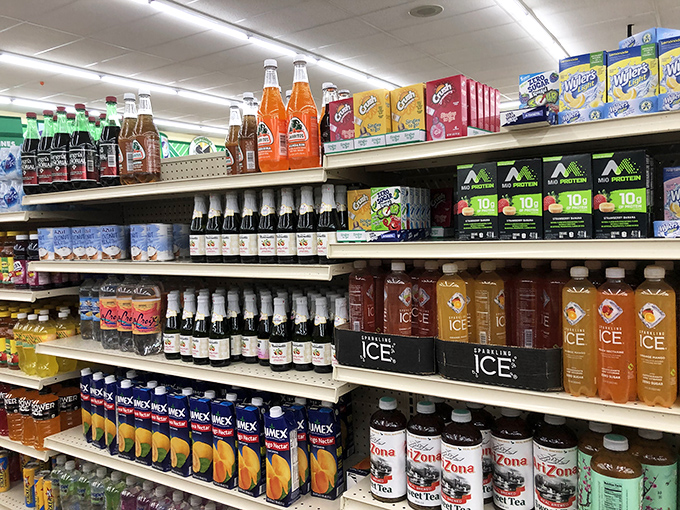 Sparkling Tea, Starbucks Ice, and Arizona – the beverage aisle offers hydration democracy at its finest. No judgment, just refreshment for every palate.
