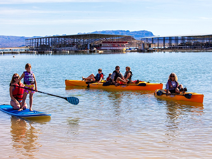Nothing says "I'm on vacation" quite like paddling across Elephant Butte Lake while the desert sun works on your adventure tan.