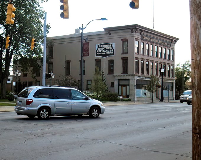 Even the commercial buildings tell stories of American ingenuity&mdash;this former appliance store's classic facade reminds us when shopping was an experience, not just a transaction.