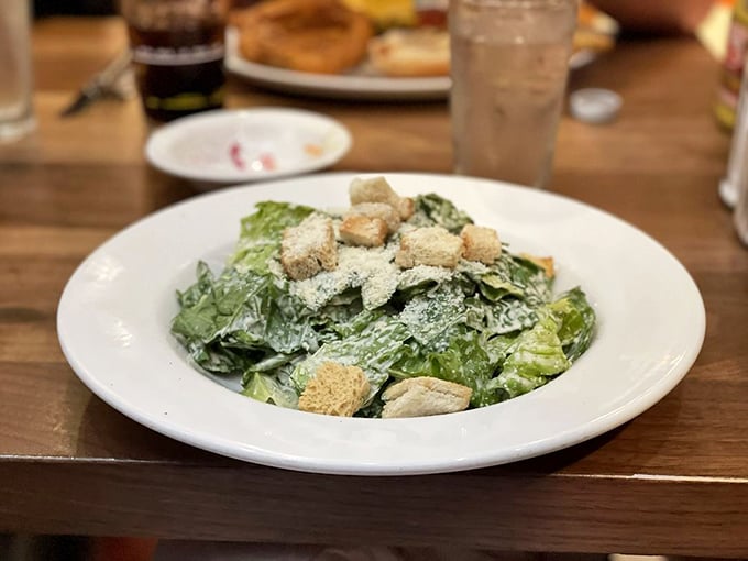 Even the Caesar salad at Junior's has New York attitude&mdash;crisp, bold, and refusing to be overshadowed by its cheesecake siblings.