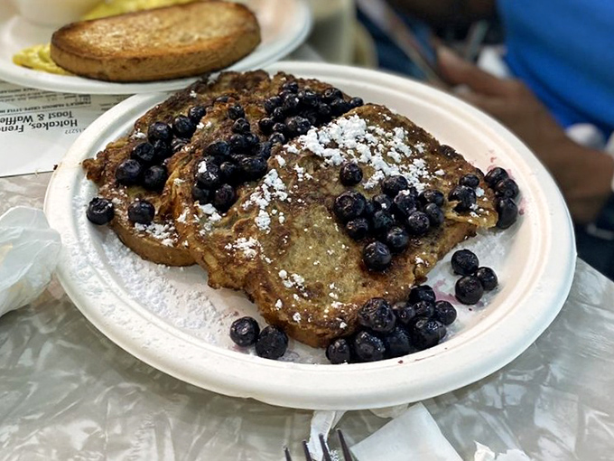 French toast that's having an identity crisis in the best possible way &ndash; part breakfast, part dessert, and entirely worth loosening your belt a notch.