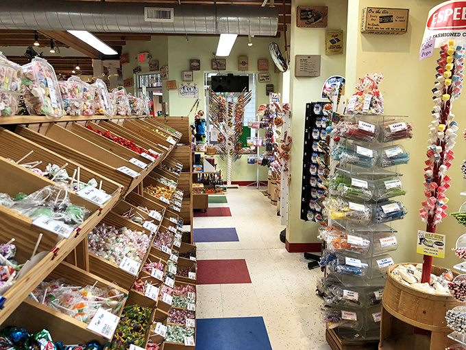 The salt water taffy aisle&mdash;where self-restraint goes to die and childhood memories come flooding back with every colorful twist of wax paper.
