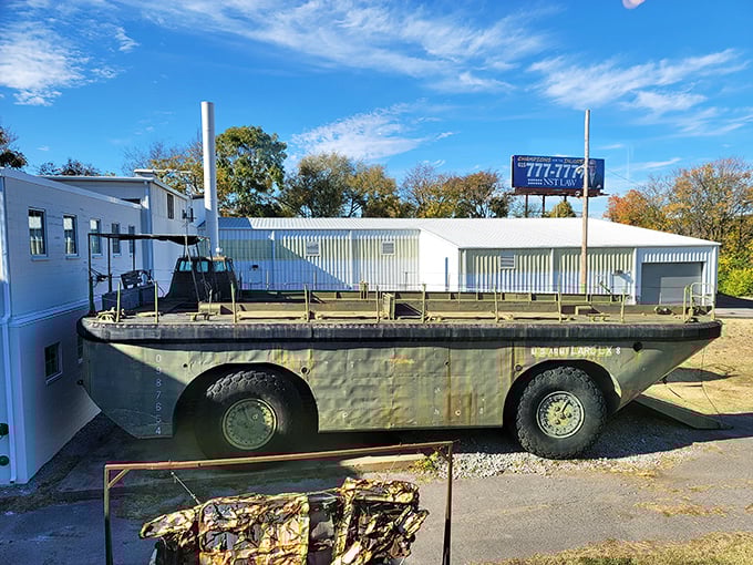 This amphibious behemoth makes modern SUVs look like Hot Wheels toys. Perfect for when you absolutely, positively must drive across a lake.