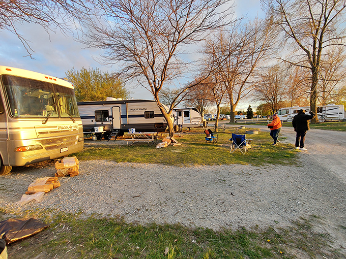 RV paradise found: where camping meets convenience, and "roughing it" still includes your favorite coffee maker.