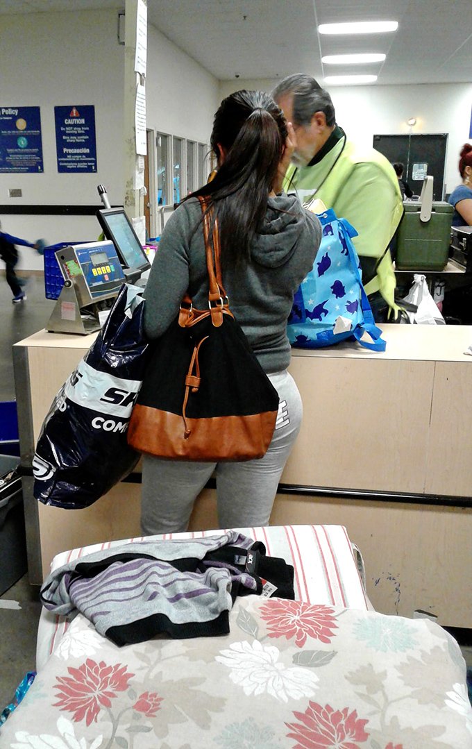 The final frontier: checkout time, where shoppers discover just how far their dollars will stretch when items are priced by the pound.