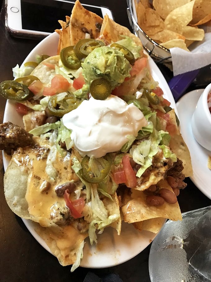 Nacho average appetizer&mdash;this cheese-draped masterpiece demands both your attention and a strategic eating plan of attack.