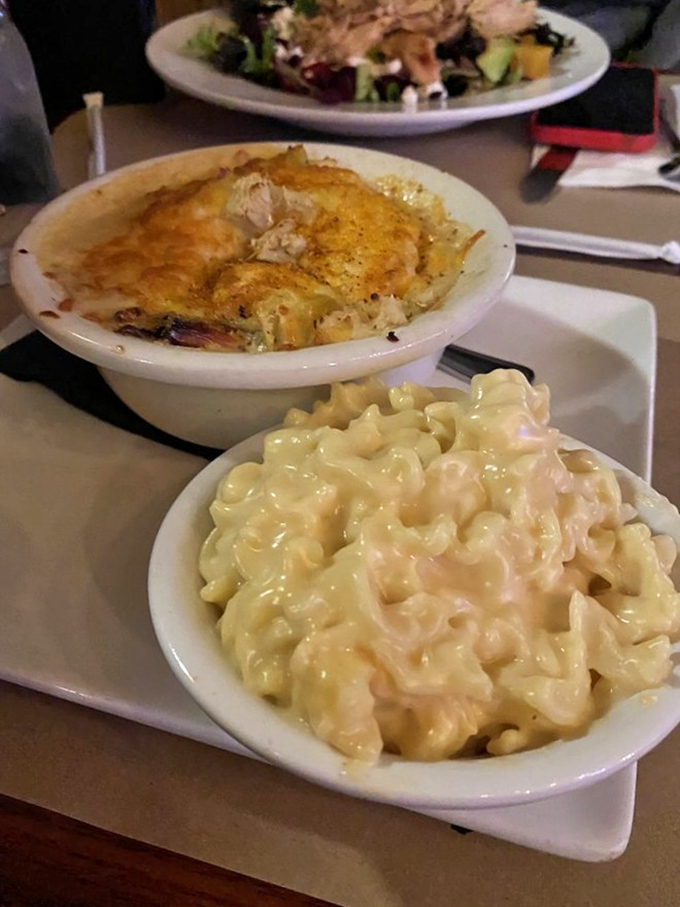 When mac and cheese shares a plate with shepherd's pie, it's like comfort food is having its own little summit meeting on your table.