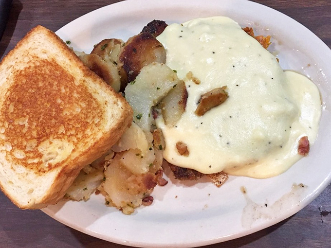 This chicken fried steak with potatoes and Texas toast isn't just comfort food&mdash;it's a warm hug from your grandmother, if she could cook like a champion.