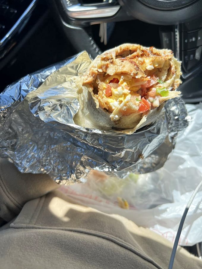 Cross-section of heaven right there on the dashboard. When your car becomes the best restaurant in town, you know you've made good choices.
