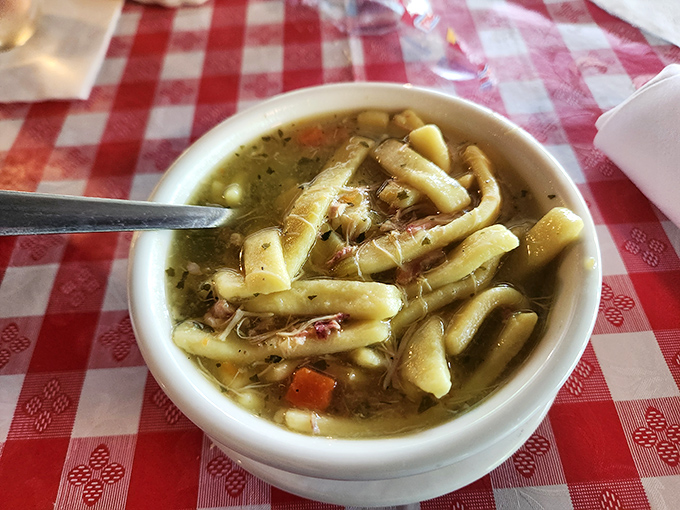 This chicken noodle soup isn't just comfort food&mdash;it's therapy in a bowl, with homemade noodles that put grandma on notice.