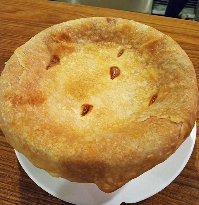 Behold the chicken pot pie&mdash;comfort food architecture at its finest, with a golden dome sheltering a savory treasure of chicken and vegetables.