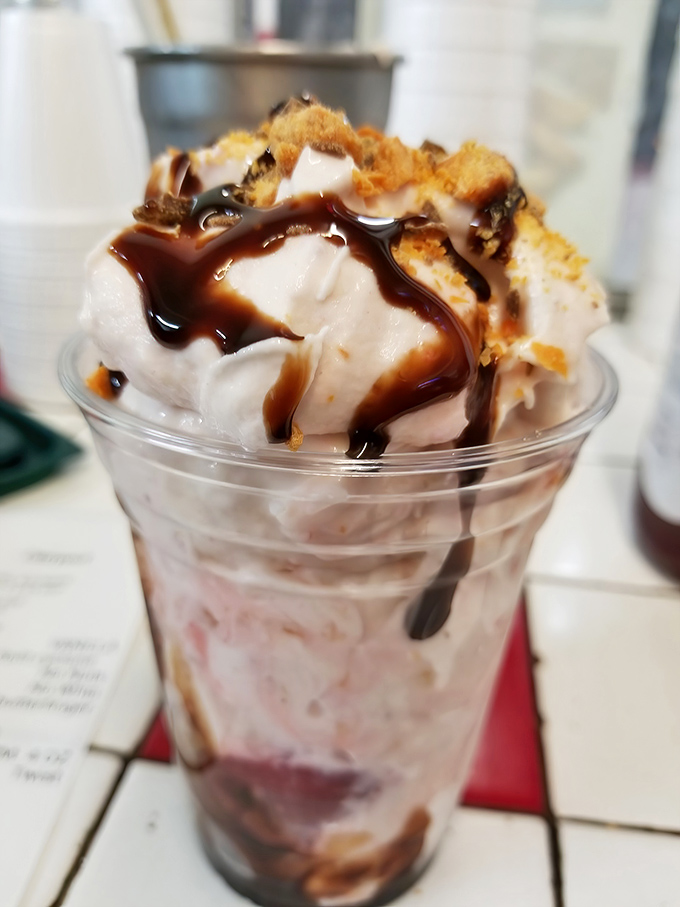 Chocolate chip milkshake nirvana&mdash;where hot fudge meets cold ice cream in a relationship that was clearly meant to be.