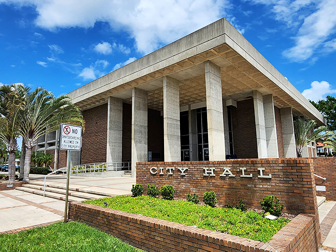 City Hall's mid-century modern architecture reflects Titusville's space-age heritage &ndash; civic pride without the astronomical tax rates. 