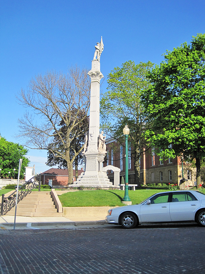 Civil War memorials in small towns hit differently. This isn't just decoration&mdash;it's a community's connection to the larger American story.