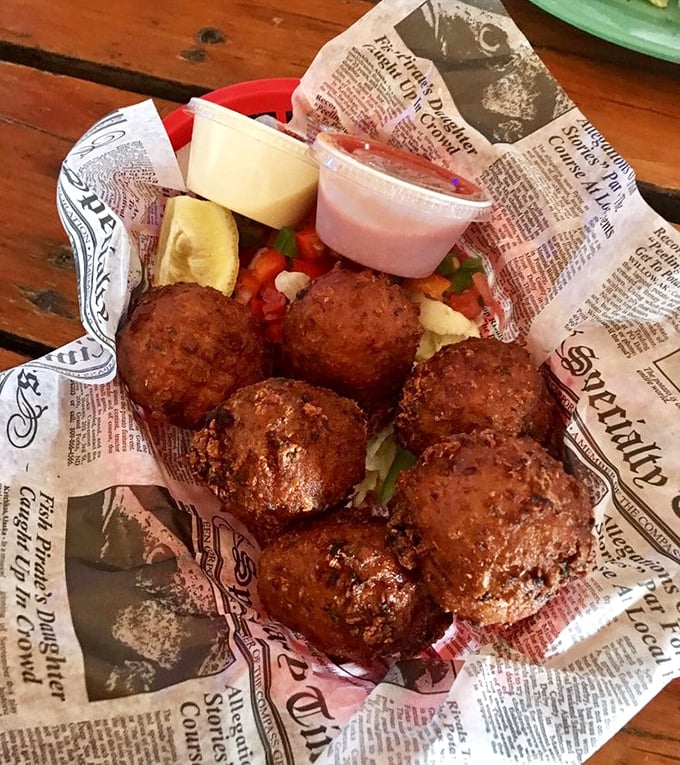 These conch fritters aren't just fried balls of goodness&mdash;they're little spheres of Keys history, crunchy on the outside, tender within.