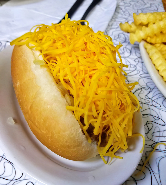 The cheese coney&mdash;where a hot dog disappears under an avalanche of neon-orange cheddar. It's not subtle, but neither are life's greatest pleasures.