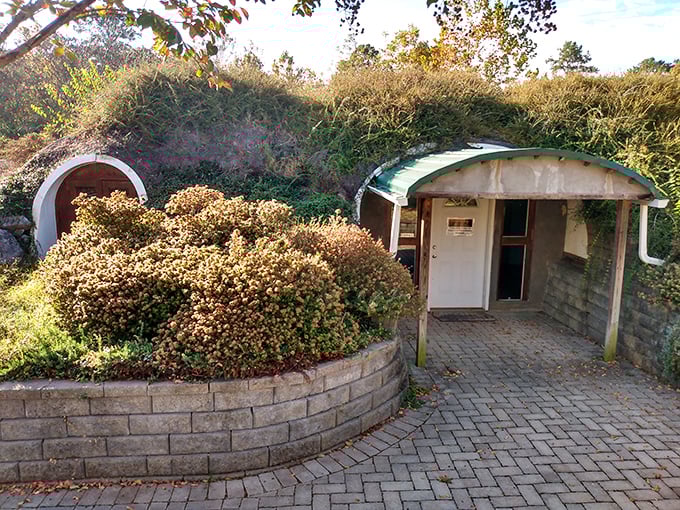 The Underground House looks like a hobbit decided to retire in Tennessee, proving Athens embraces architectural creativity alongside traditional charm.