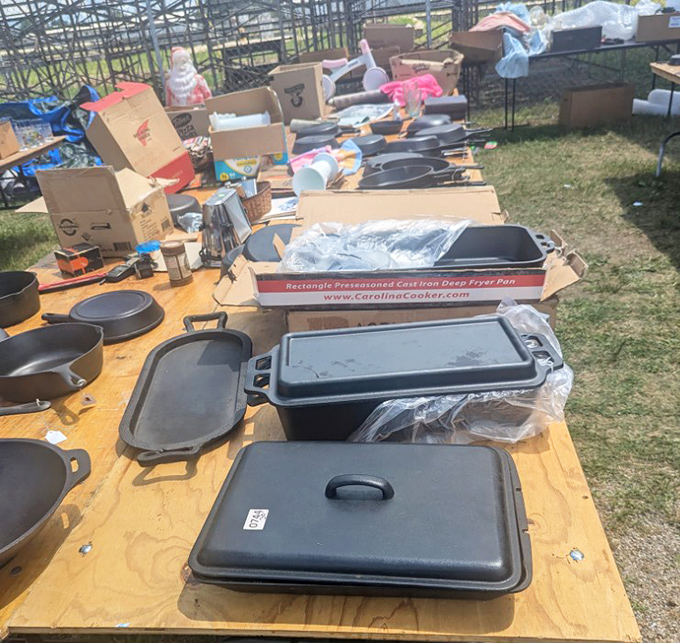 Cast iron heaven! Seasoned cookware enthusiasts know these pans aren't just kitchen tools&mdash;they're heirlooms in waiting, ready for decades of service.